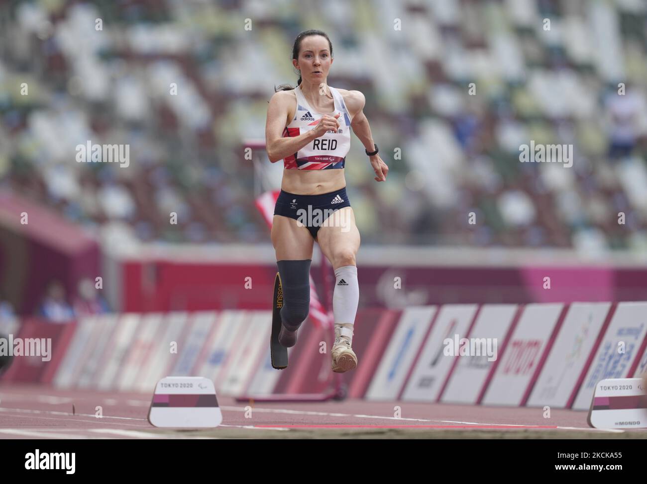 Stef Reid from Great Britain at long jump during athletics at the Tokyo ...