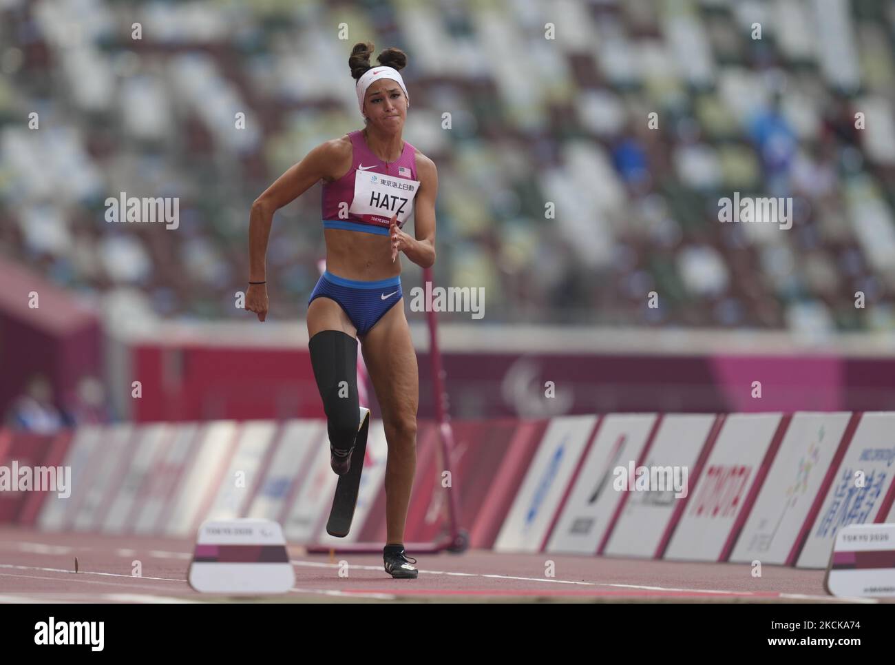 Beatriz Hatz from USA at long jump during athletics at the Tokyo ...