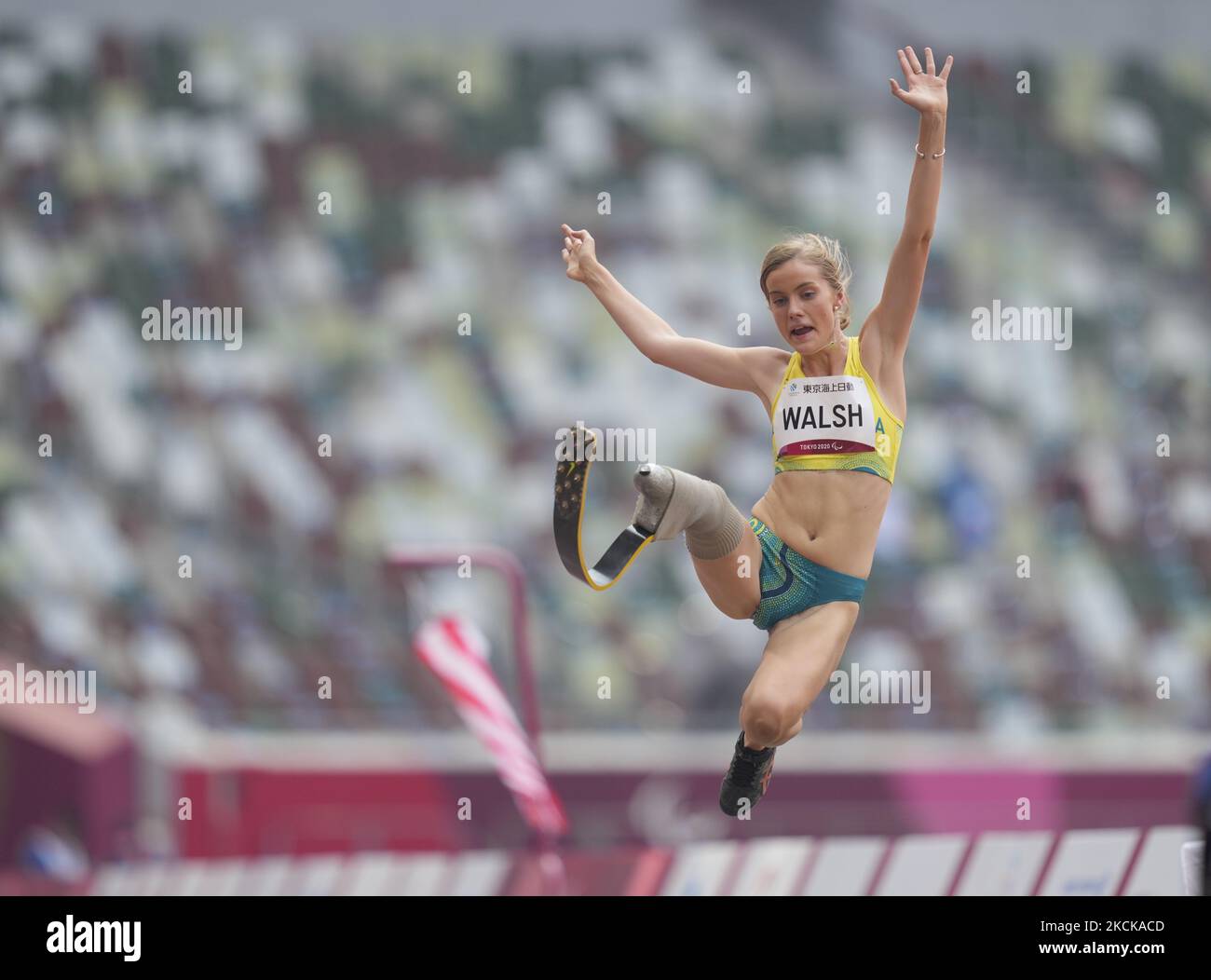 Sarah Walsh from Australia at long jump during athletics at the Tokyo ...