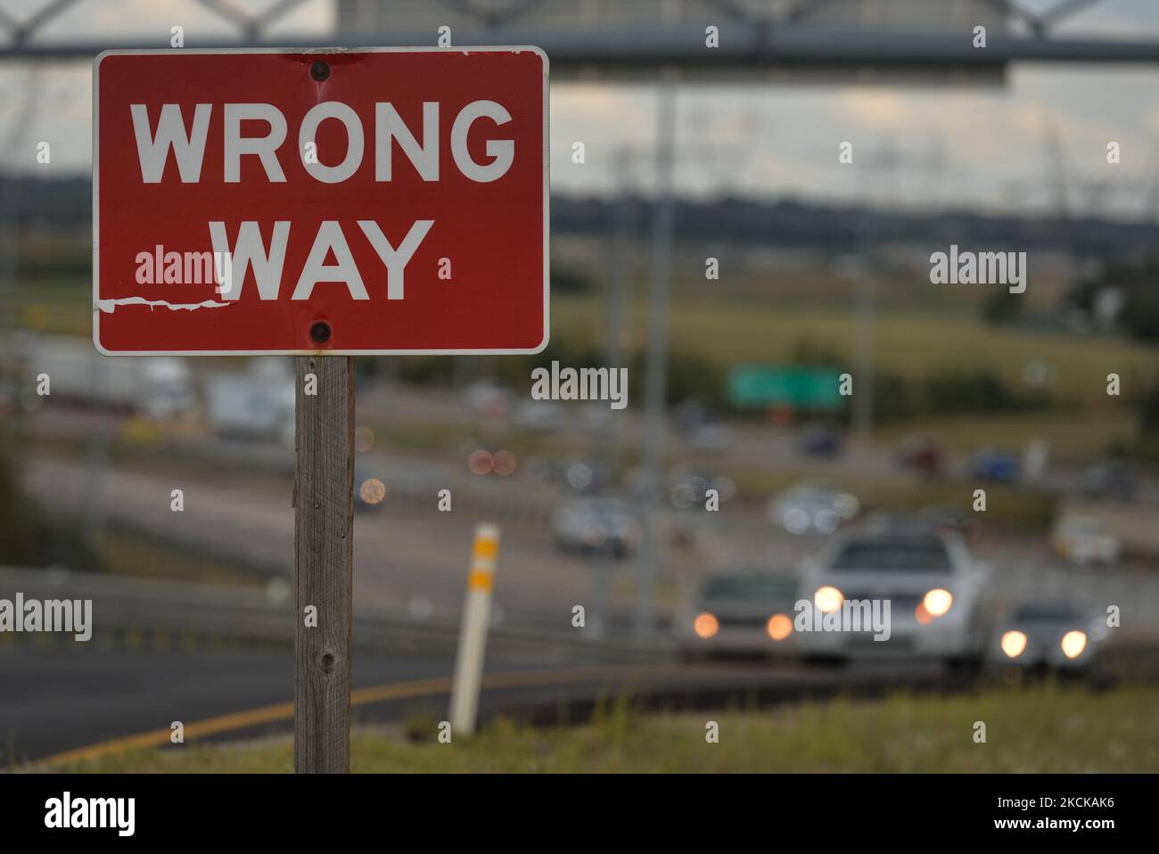 Motorway wrong way uk hi-res stock photography and images - Alamy