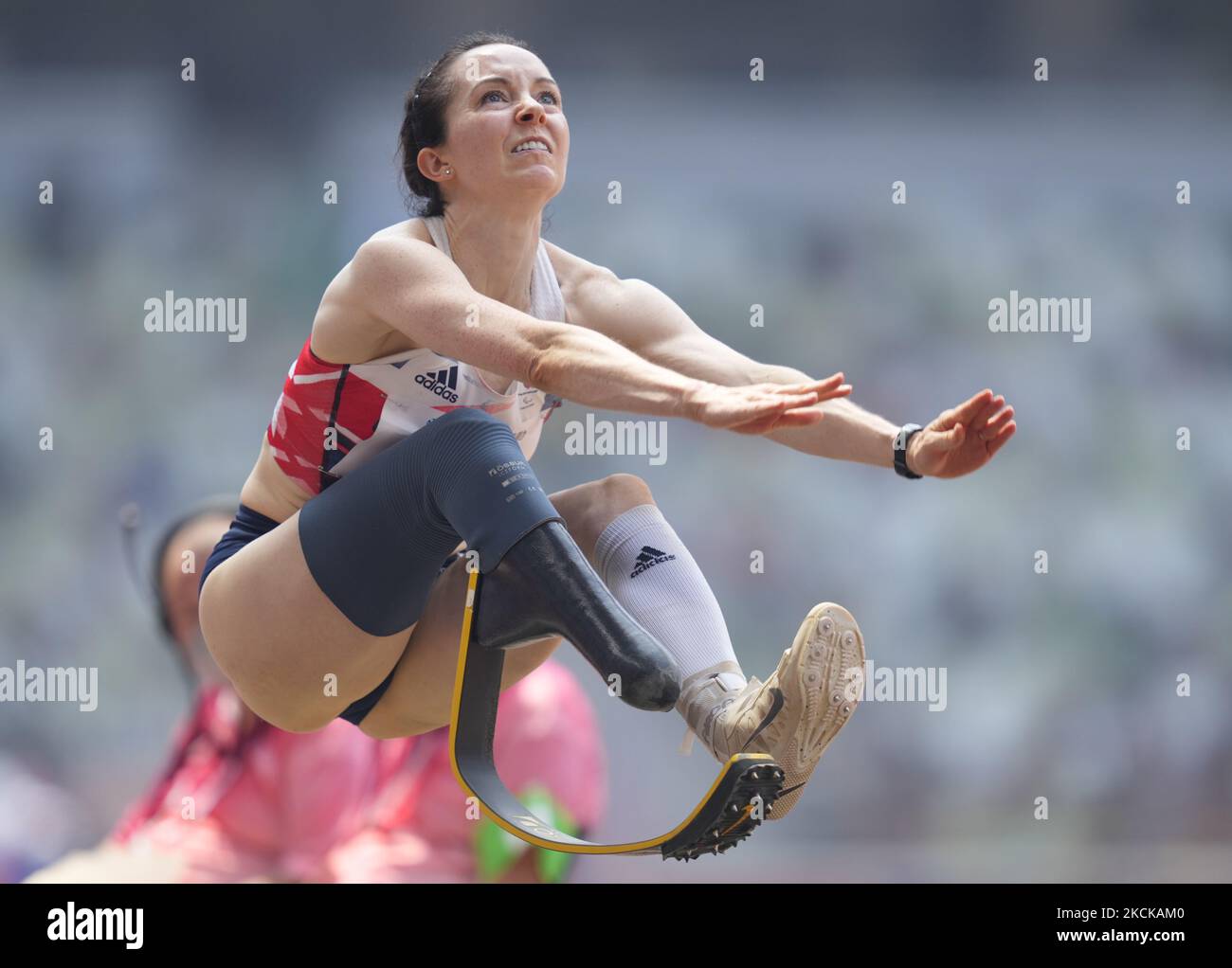 Stef Reid from Great Britain at long jump during athletics at the Tokyo ...