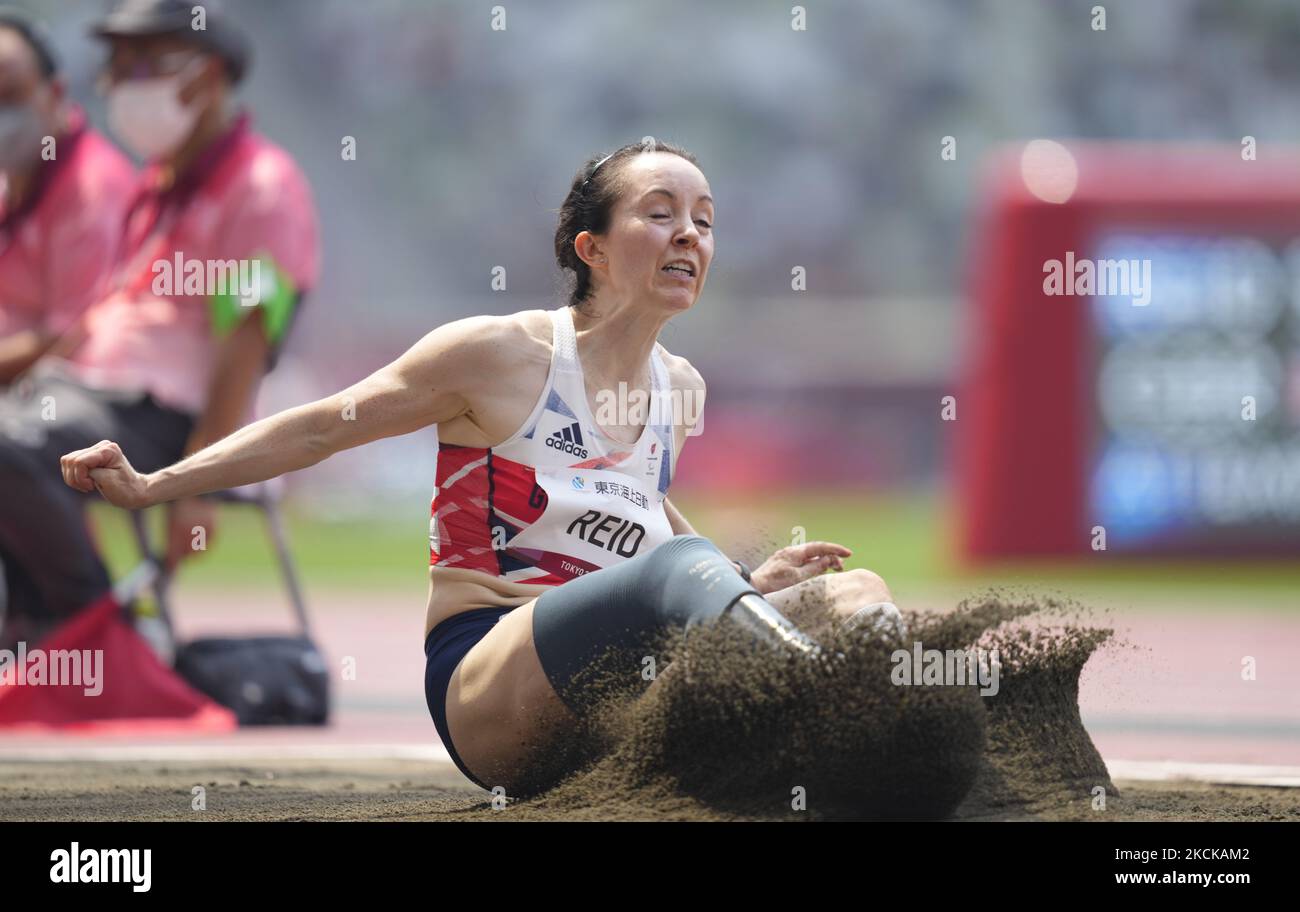 Stef Reid from Great Britain at long jump during athletics at the Tokyo ...