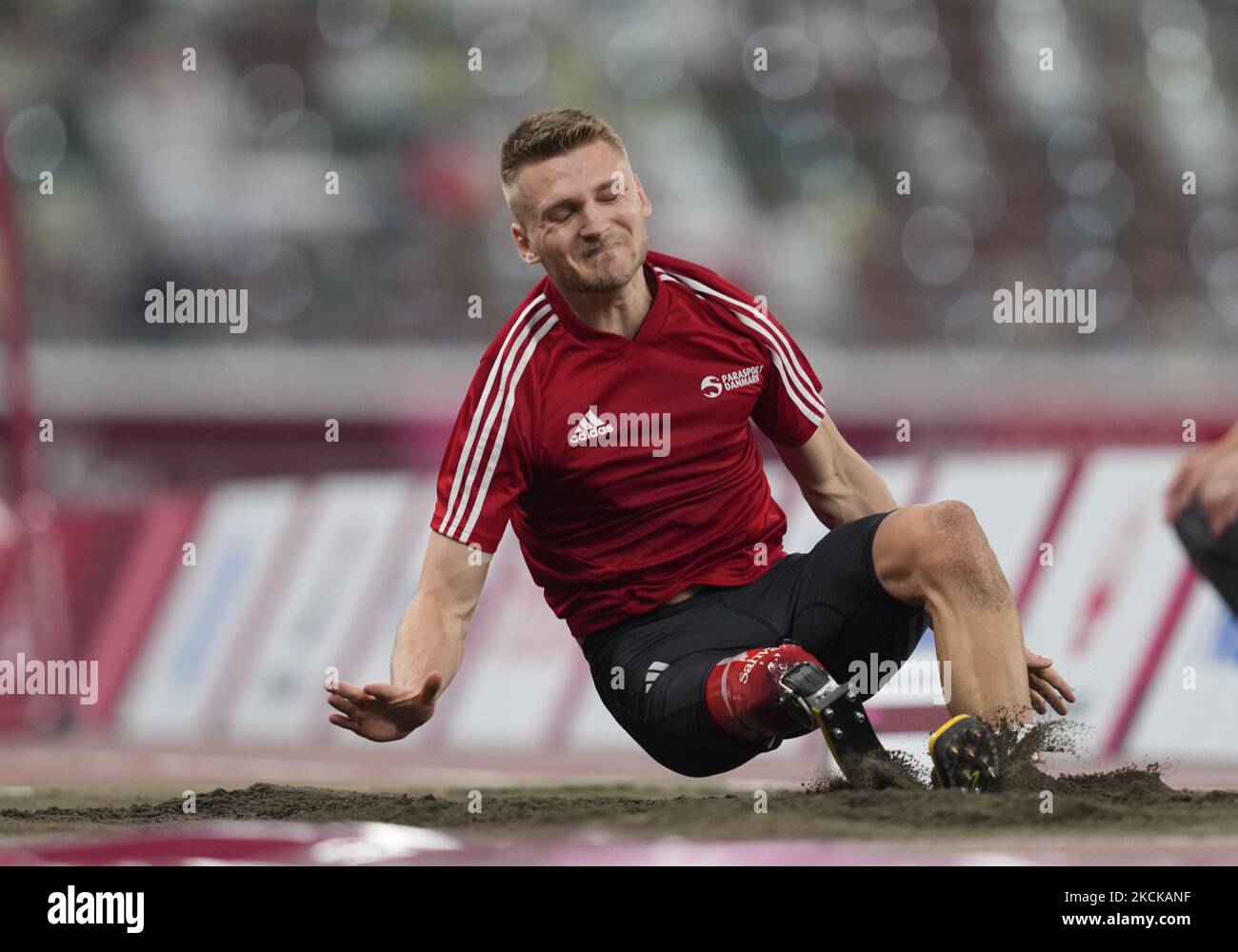 Daniel Wagner from Denmark at long jump during athletics at the Tokyo ...