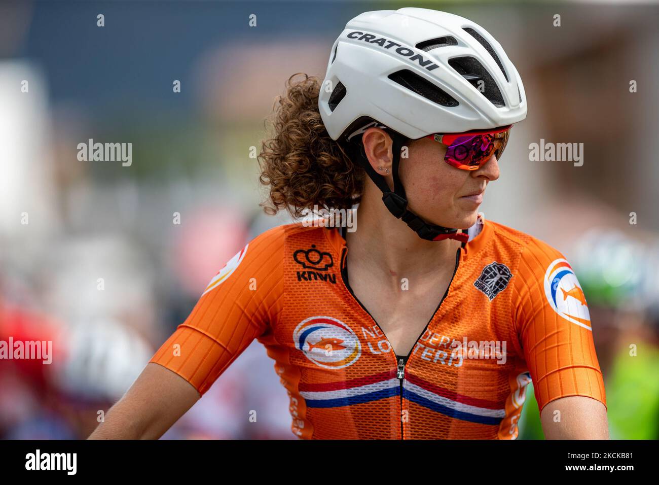Anne Terpstra competes during XCO Women World Championship on August 28 ...