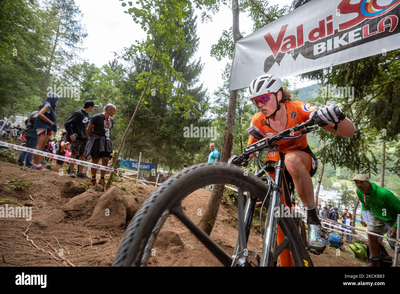 Anne Terpstra competes during XCO Women World Championship on August 28 ...
