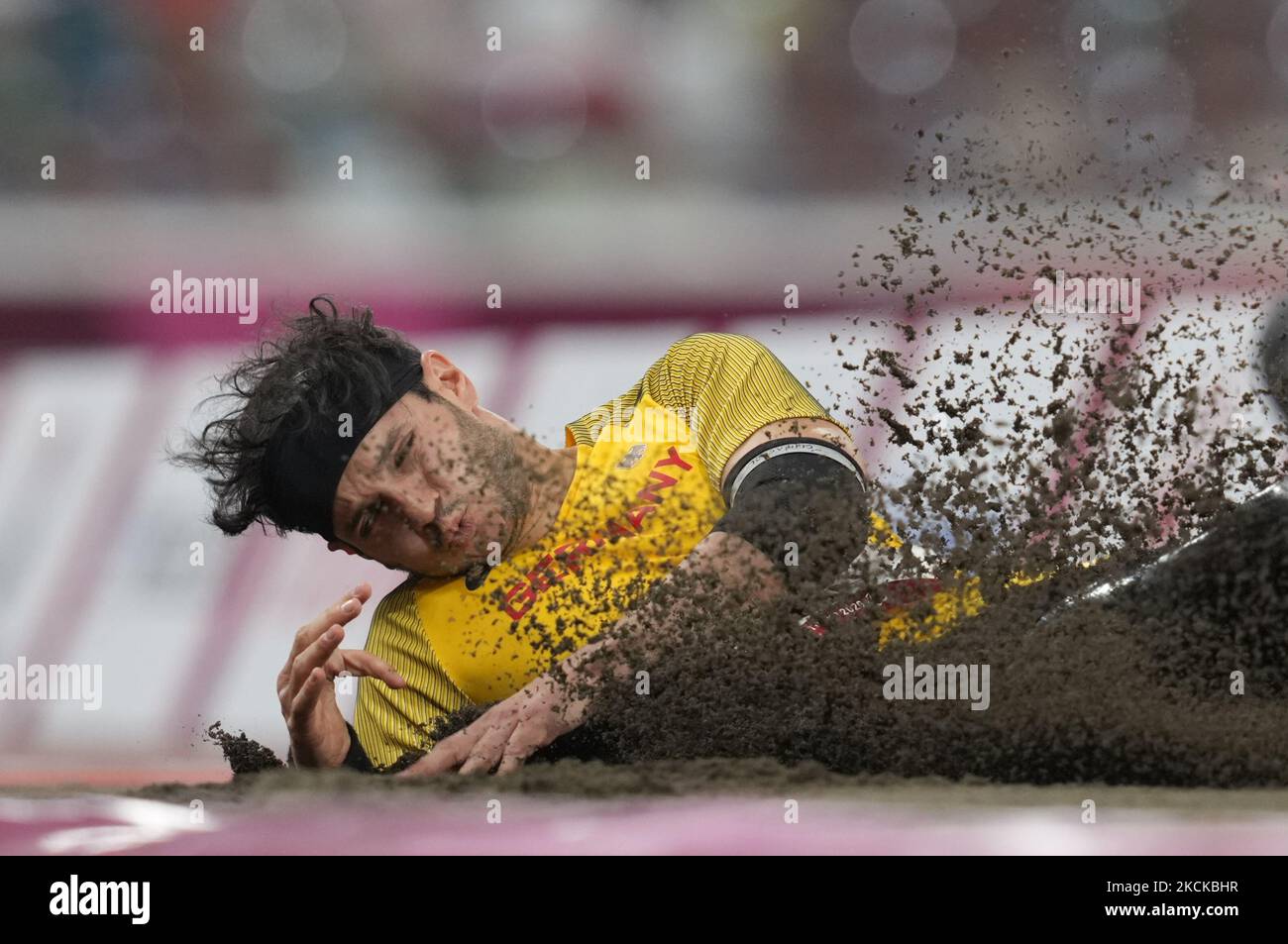 Ali Lacin from Germany at longjump during athletics at the Tokyo ...