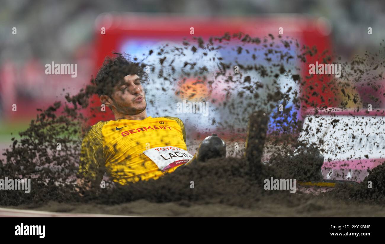Ali Lacin from Germany at longjump during athletics at the Tokyo ...
