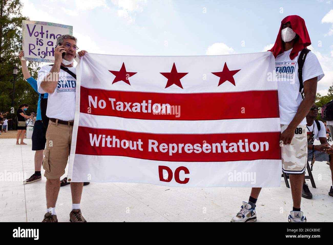 Protect my vote activists hi-res stock photography and images - Alamy