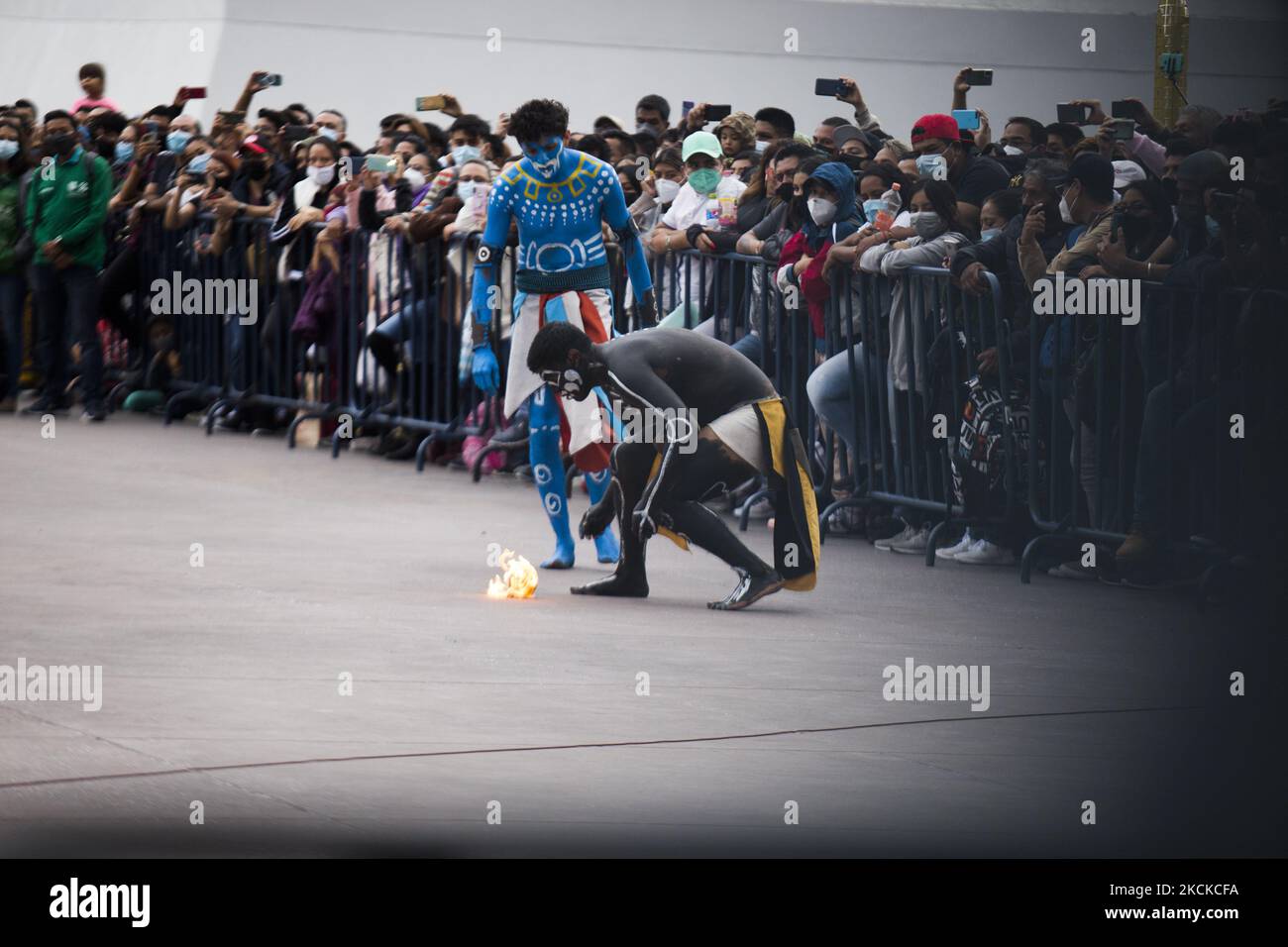 Scenic representation of the pre-Hispanic ball game "Tlachtli" in the ...