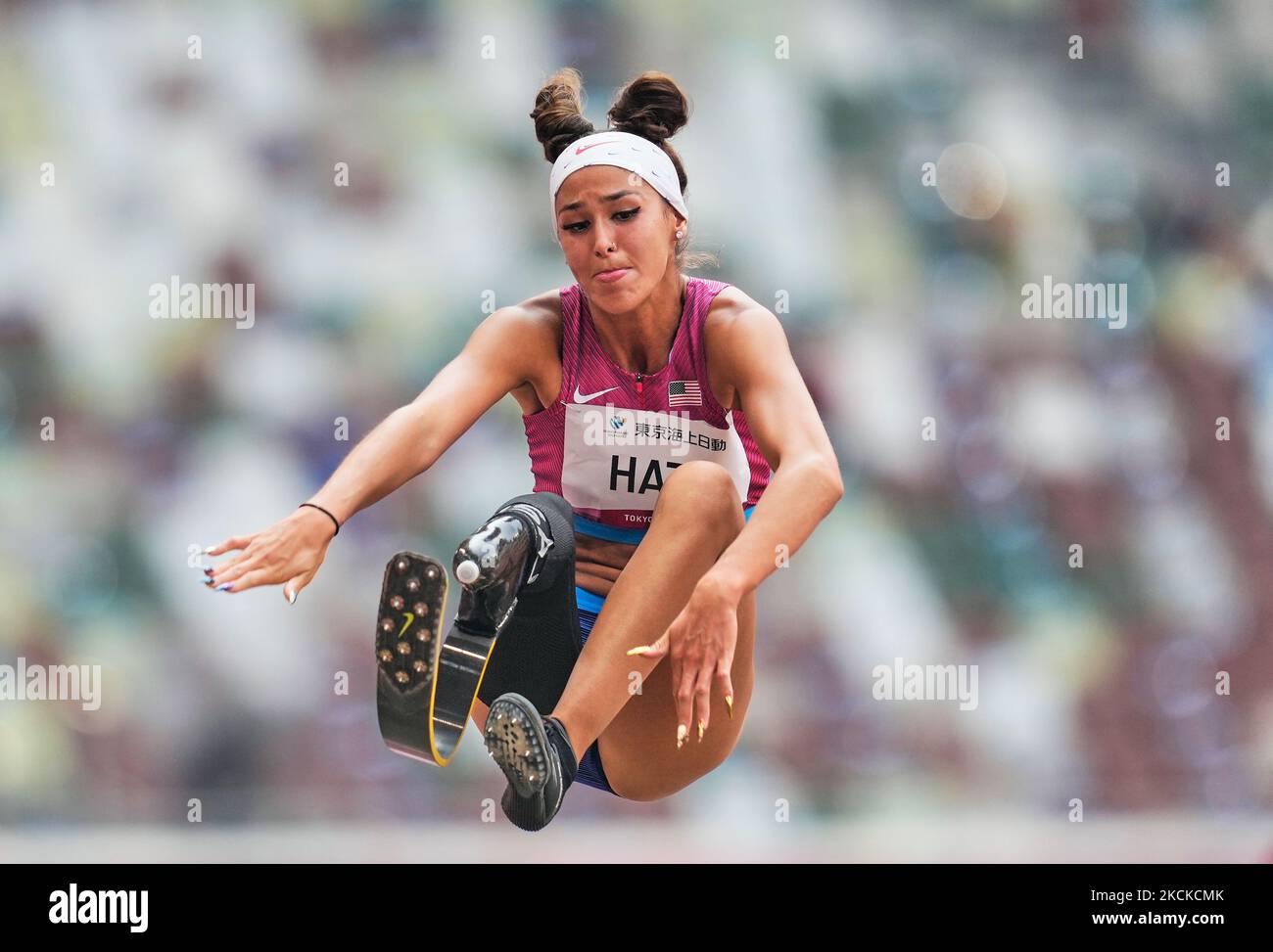 Beatriz Hatz from during athletics at the Tokyo Paralympics, Tokyo ...