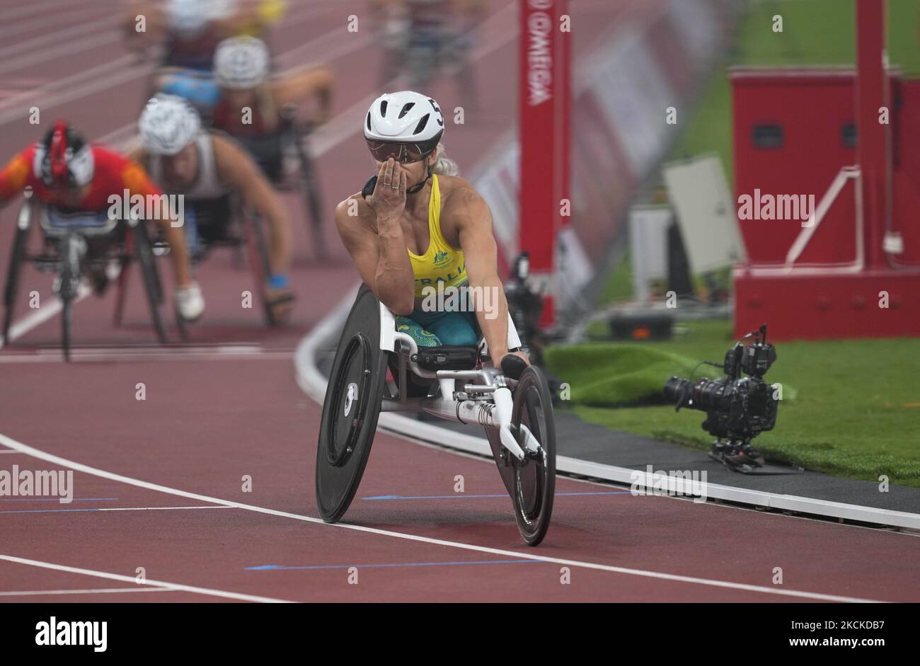 Madison de Rozario from Australia winning gold at 800m during athletics ...