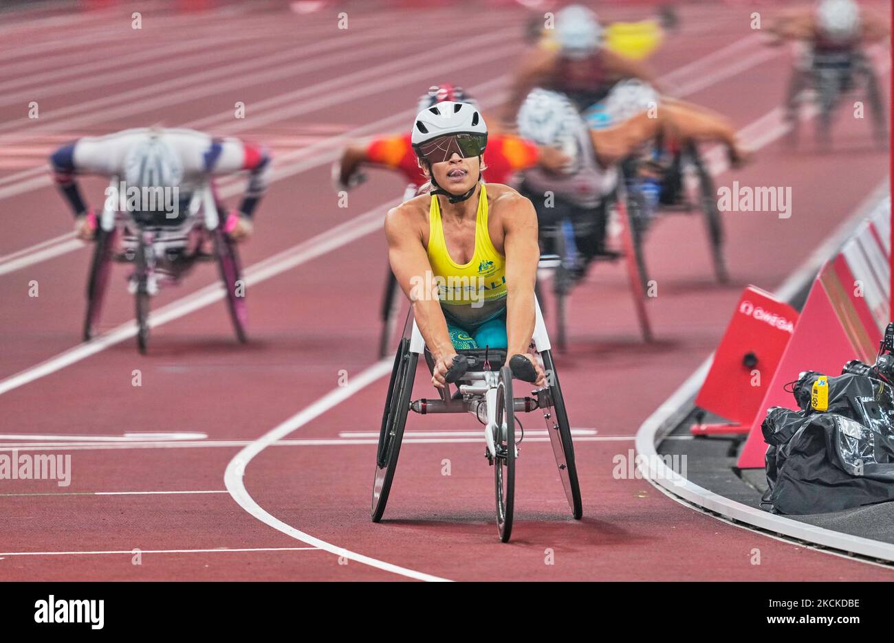 Madison de Rozario from Australia winning gold at 800m during athletics ...