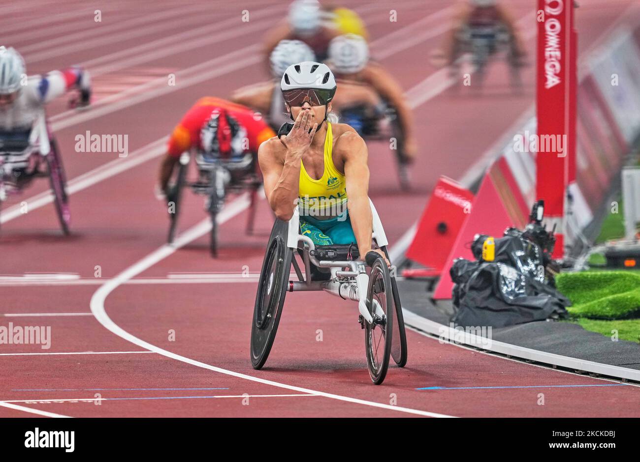 Madison de Rozario from Australia winning gold at 800m during athletics ...