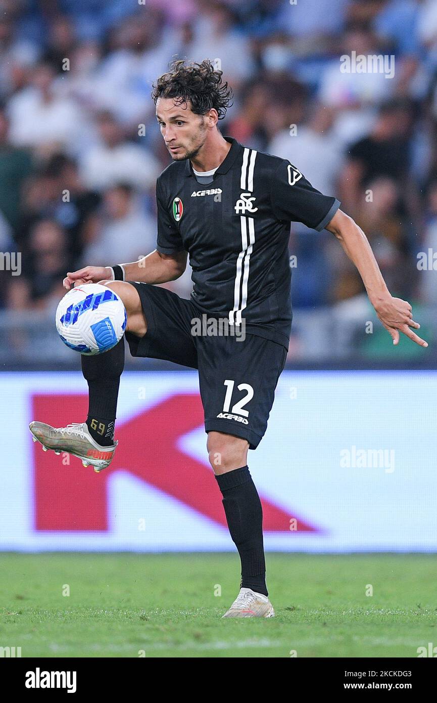 Luca Vignali of Spezia Calcio during the Serie A match between SS Lazio ...