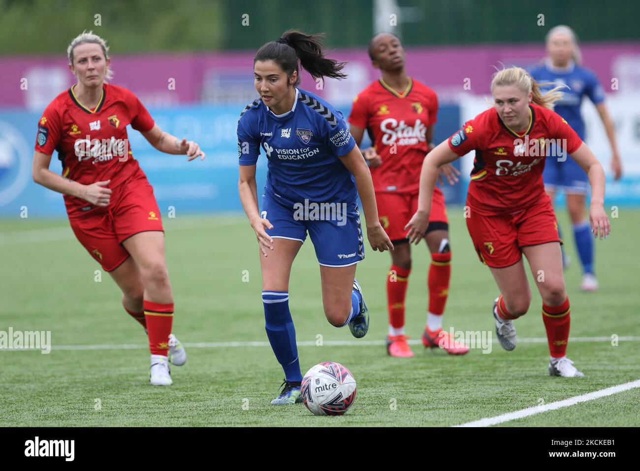 Lauren Briggs of Durham in action during the FA Women's Championship ...