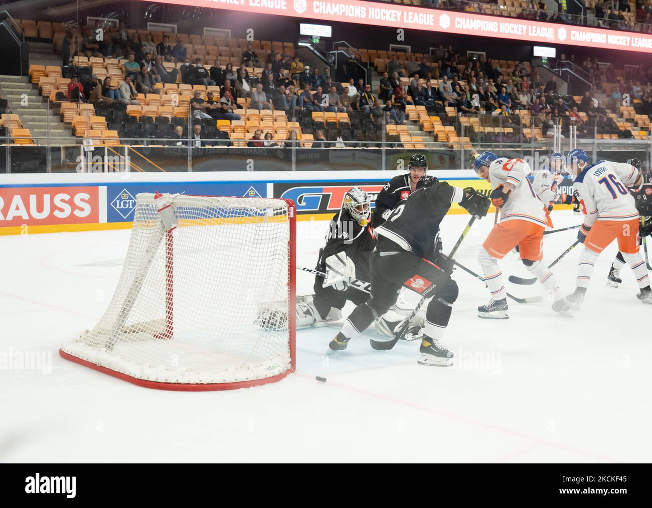 Goal almost Tappara Tampere Champions Hockey League match HC Lugano vs ... Goal almost Tappara Tampere Champions Hockey League match HC Lugano vs ...