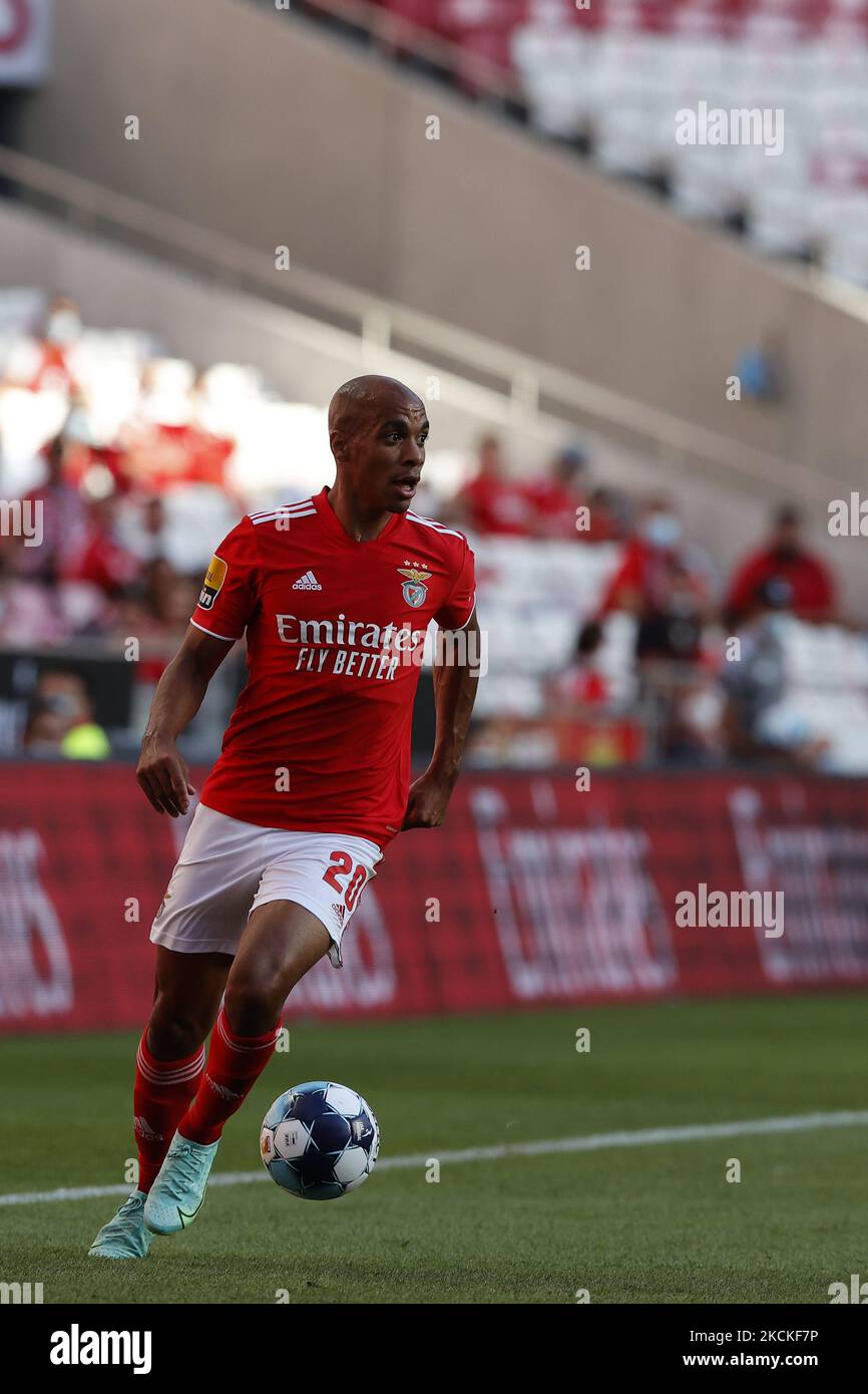 Joao Mario conducts the ball during the match for Liga BWIN between SL ...