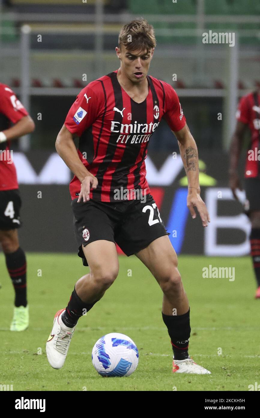 Daniel Maldini of AC Milan in action during the Serie A match between ...