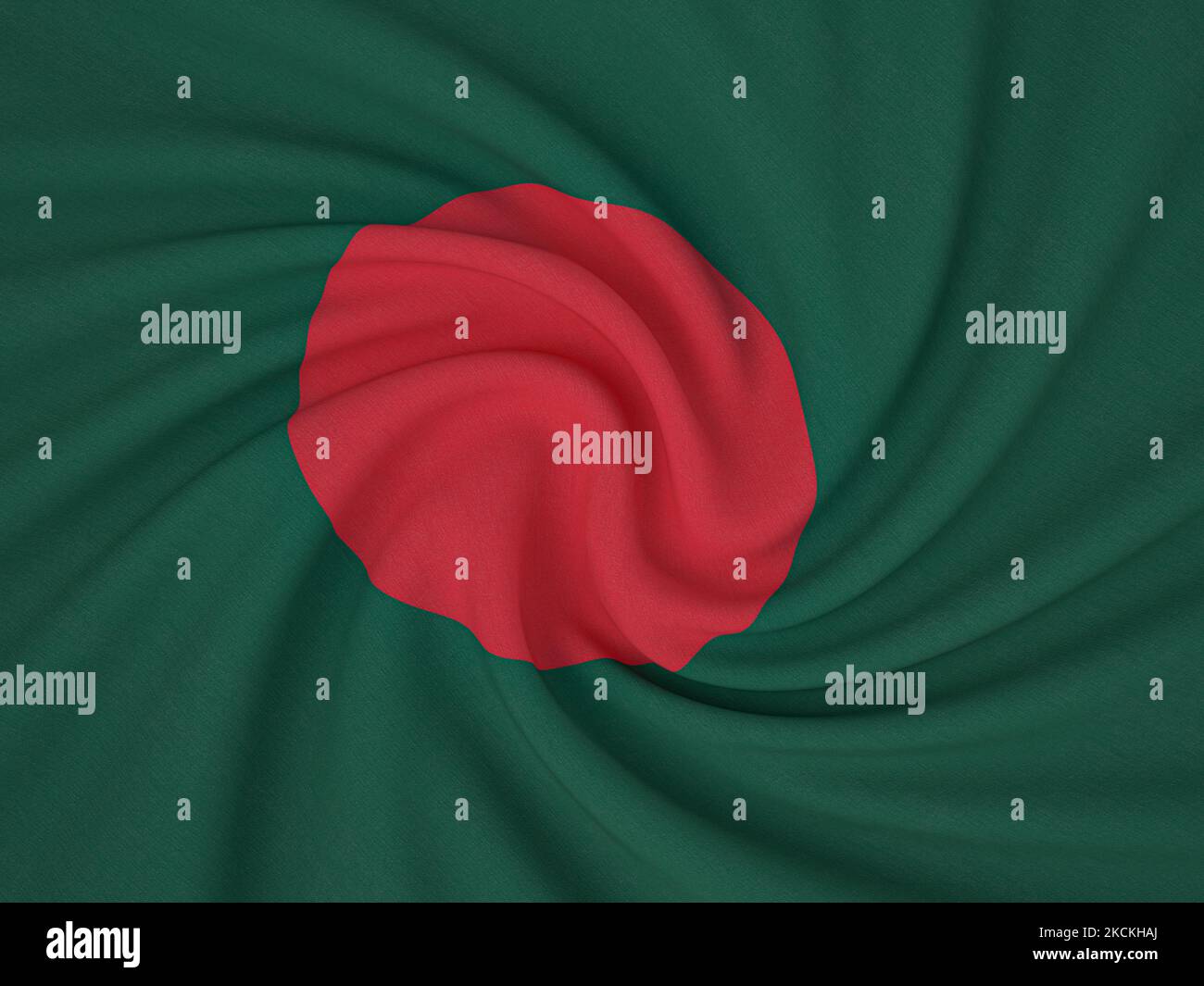 Twisted fabric Bangladesh flag background. 3d illustration Stock Photo ...