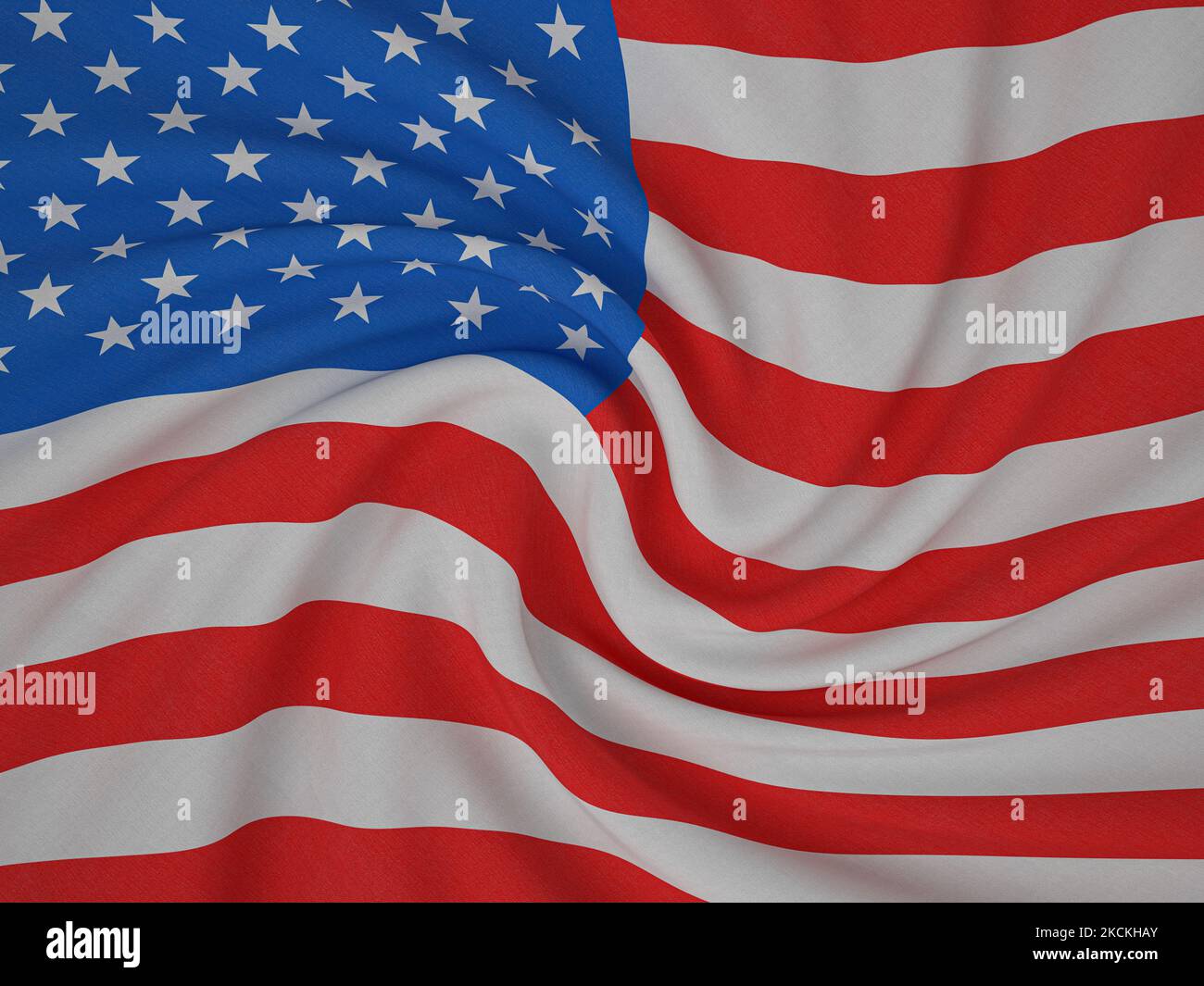 Twisted fabric USA flag background. 3d illustration Stock Photo - Alamy