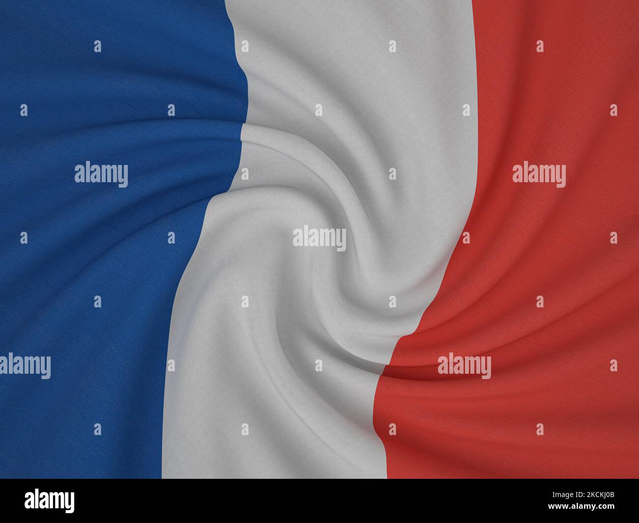 Twisted fabric France flag background. 3d illustration Stock Photo - Alamy