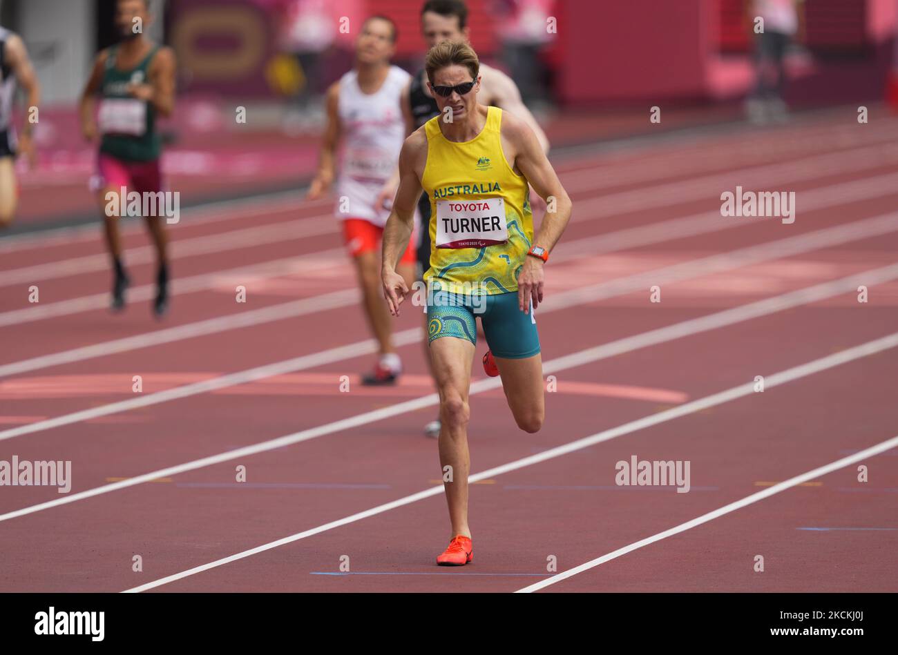 James Turner from Australia winning 400m during athletics at the Tokyo ...
