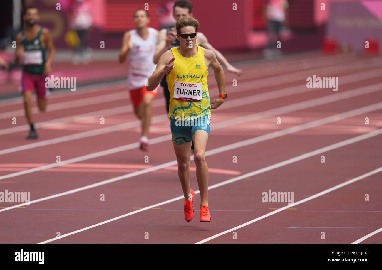 James Turner from Australia winning 400m during athletics at the Tokyo ...
