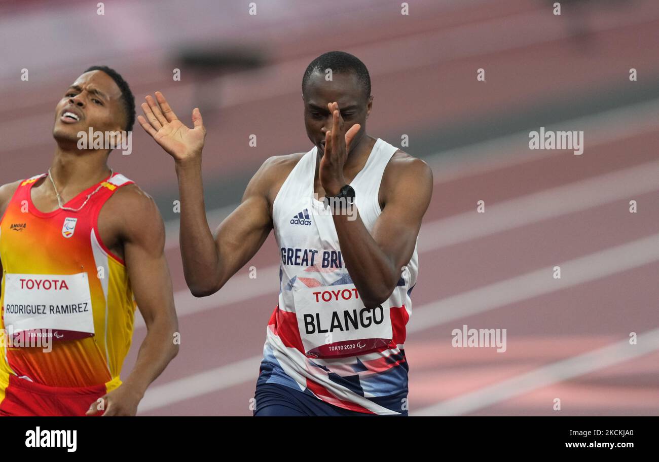 Columba Blango from Great Britain winning bronze at 400m during ...