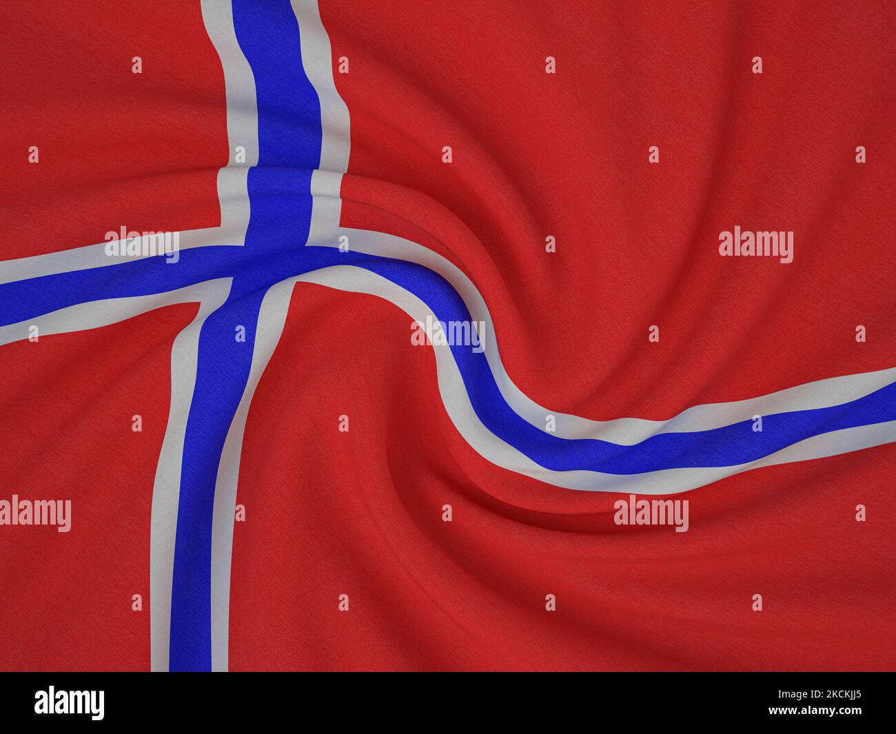 Twisted fabric Norway flag background. 3d illustration Stock Photo - Alamy