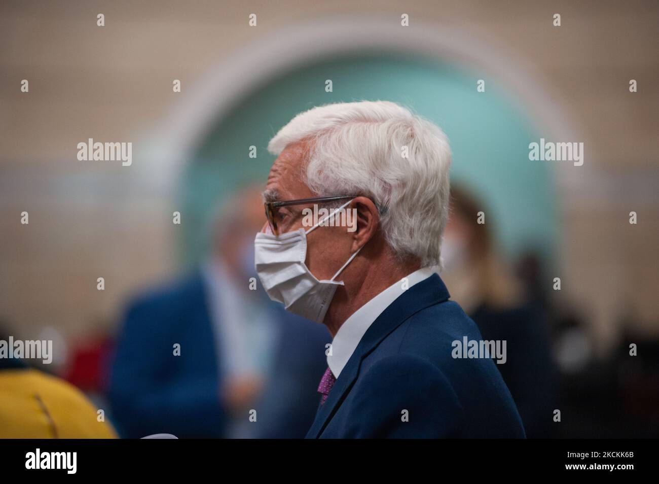 Jorge Enrique Robledo senator for the political party Dignidad during a ...