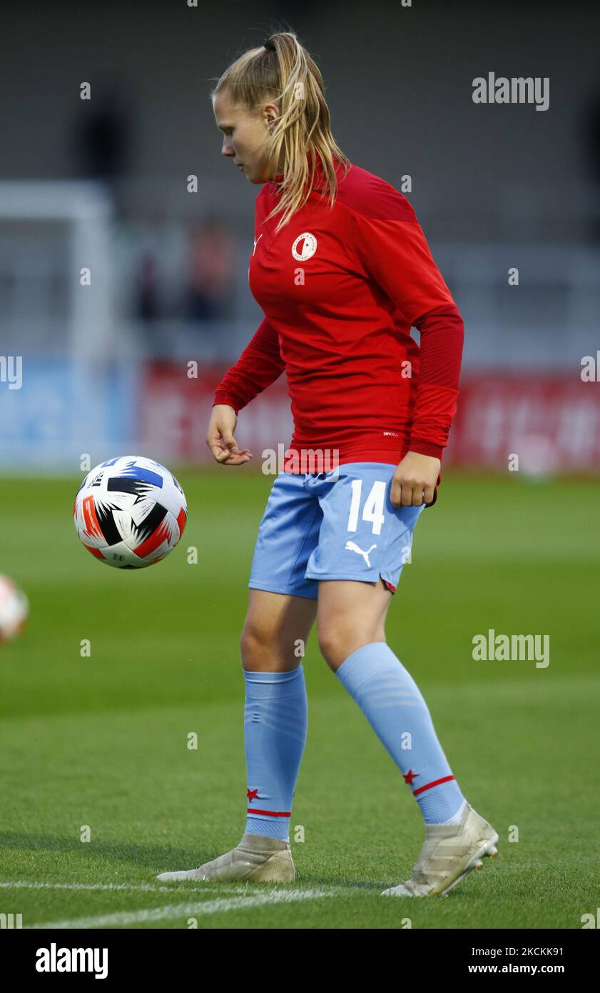 Lucie Bendova of Slavia Praha Women during Women's Champions League Qualifying Second Round ...