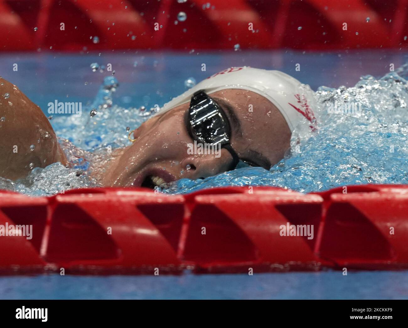 Aurelie Rivard from Canada winning at 400m during swimming at the Tokyo ...