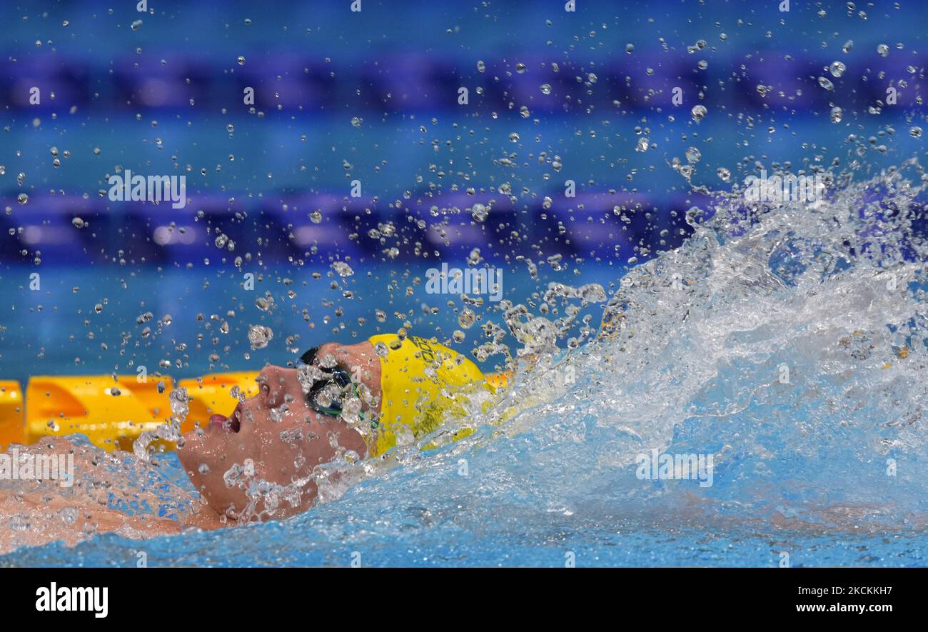 Timothy Hodge from Australia winning silver during swimming at the ...