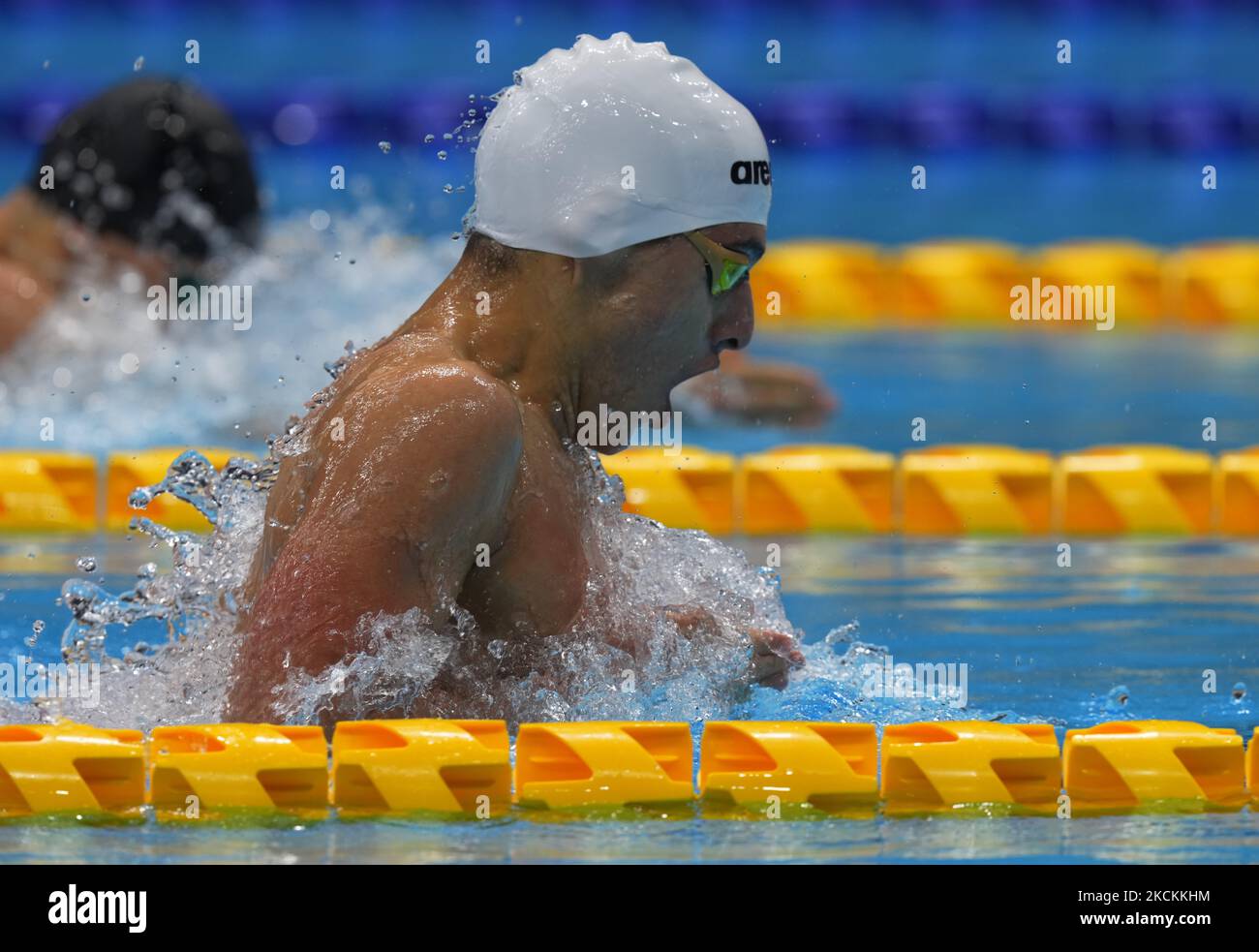 Vali Israfilov from Azerbaijan winning gold during swimming at the ...