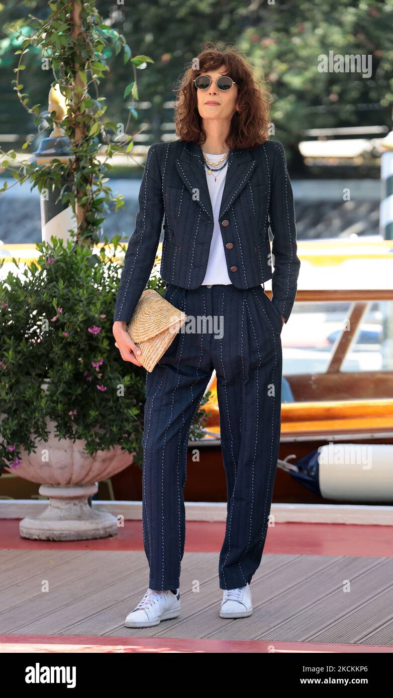 Greta Ferro arrives on the first day of the 78th Venice International ...