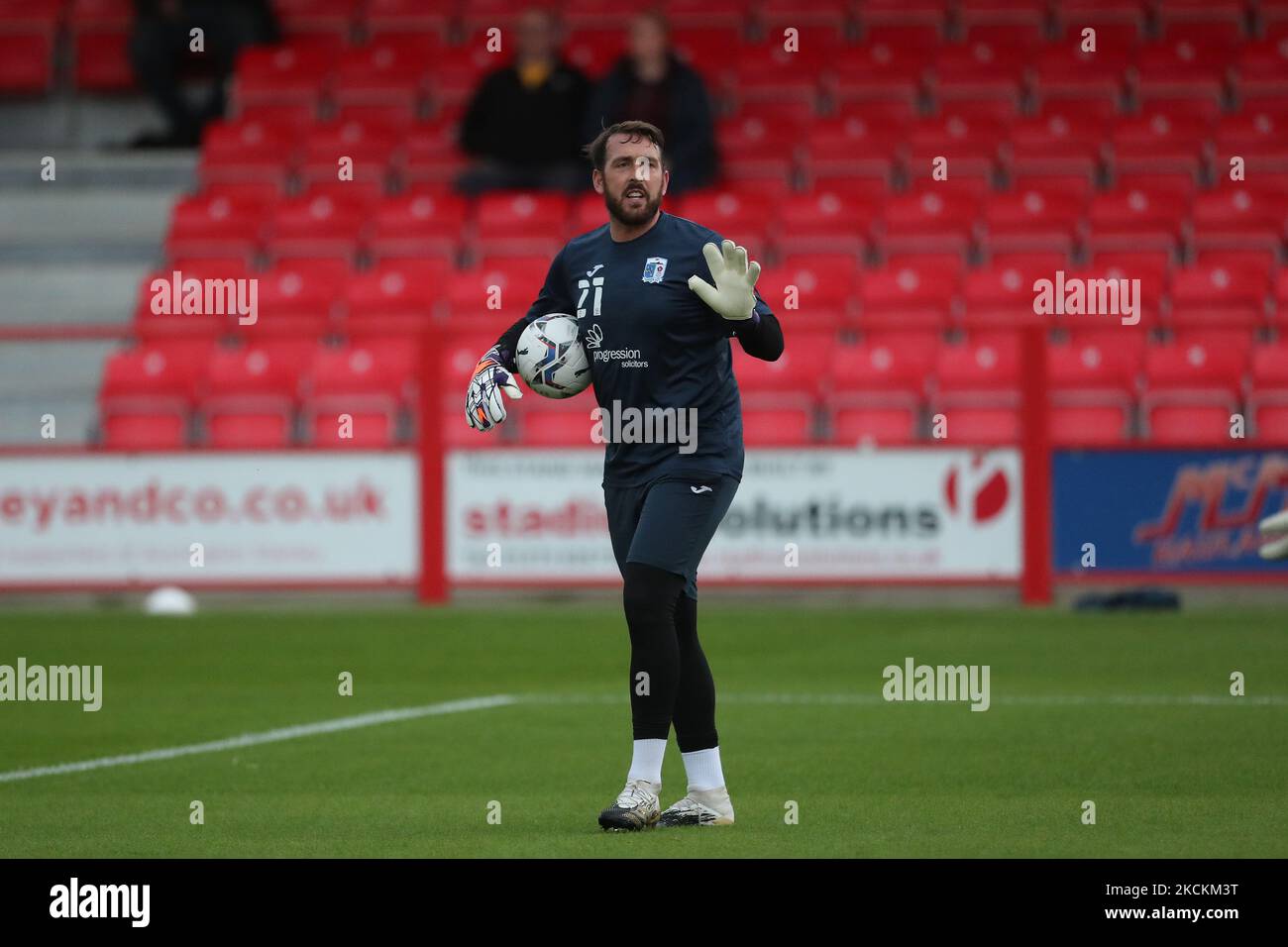 Barrow's Josh Lillis during the EFL Trophy match between Accrington ...