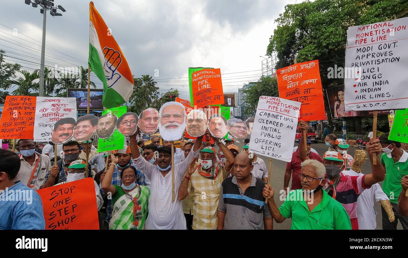 South Kolkata district congress organized a protest demonstration in ...
