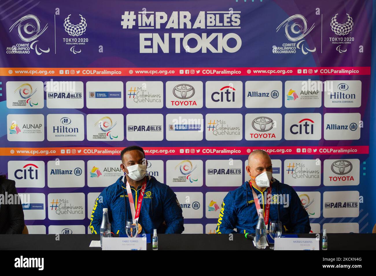 Fabian Torres (Left) and Moises Fuentes (Right) during an event at ...