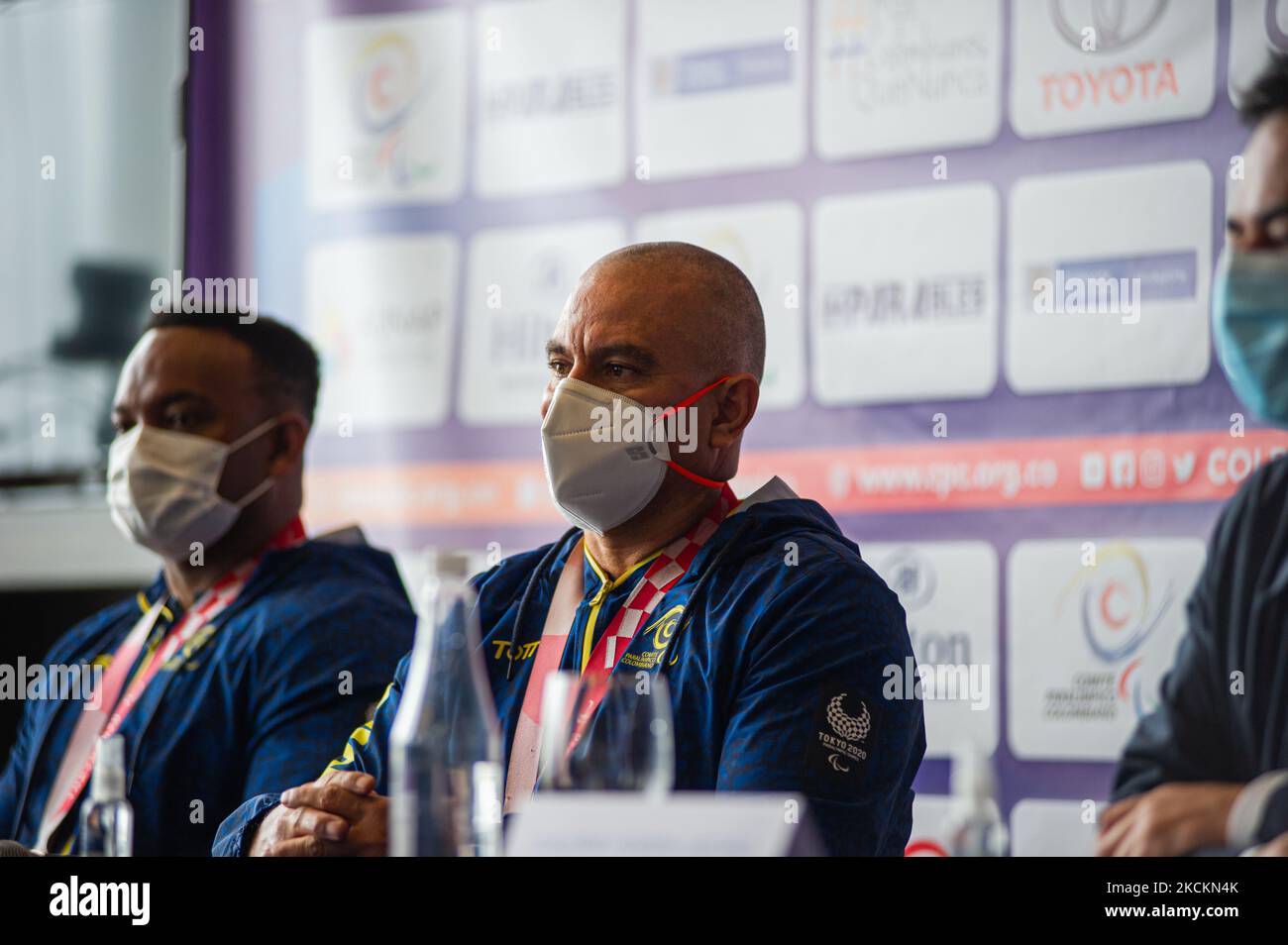 Fabian Torres (Left) and Moises Fuentes (Right) during an event at ...