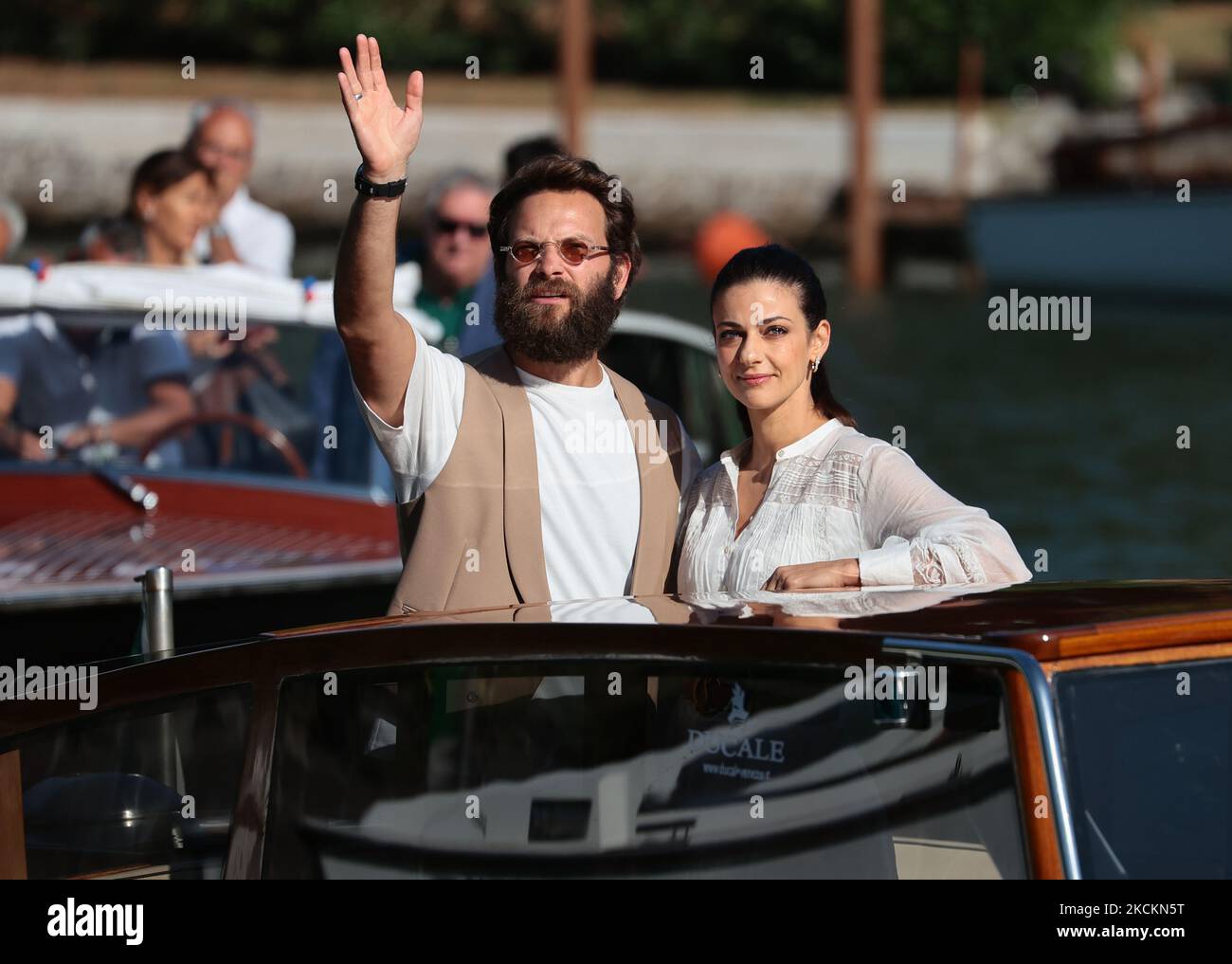Alessandro Borghi, Barbara Ronchi arrive at the 78th Venice ...