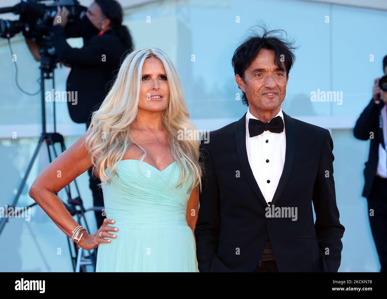 Giulio Base, Tiziana Rocca attend the red carpet of the movie "Madres ...