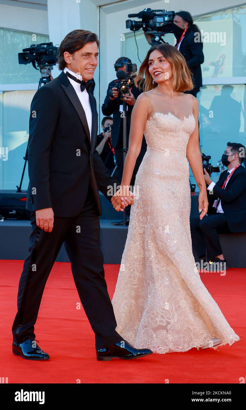 Serena Rossi and Davide Devenuto attend the red carpet of the movie ...