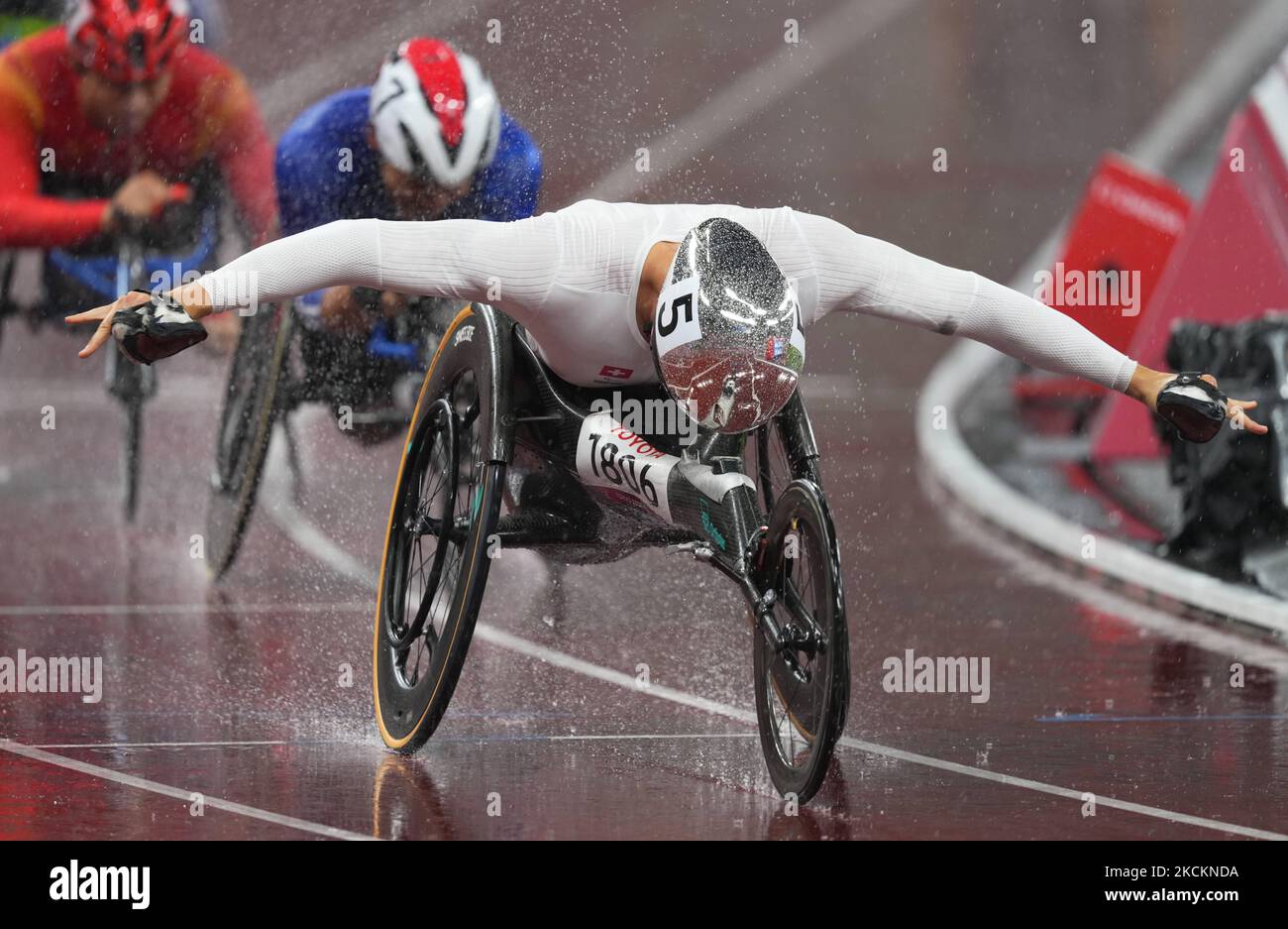 Marcel Hug from Switzerland winning gold at 800m during athletics at ...