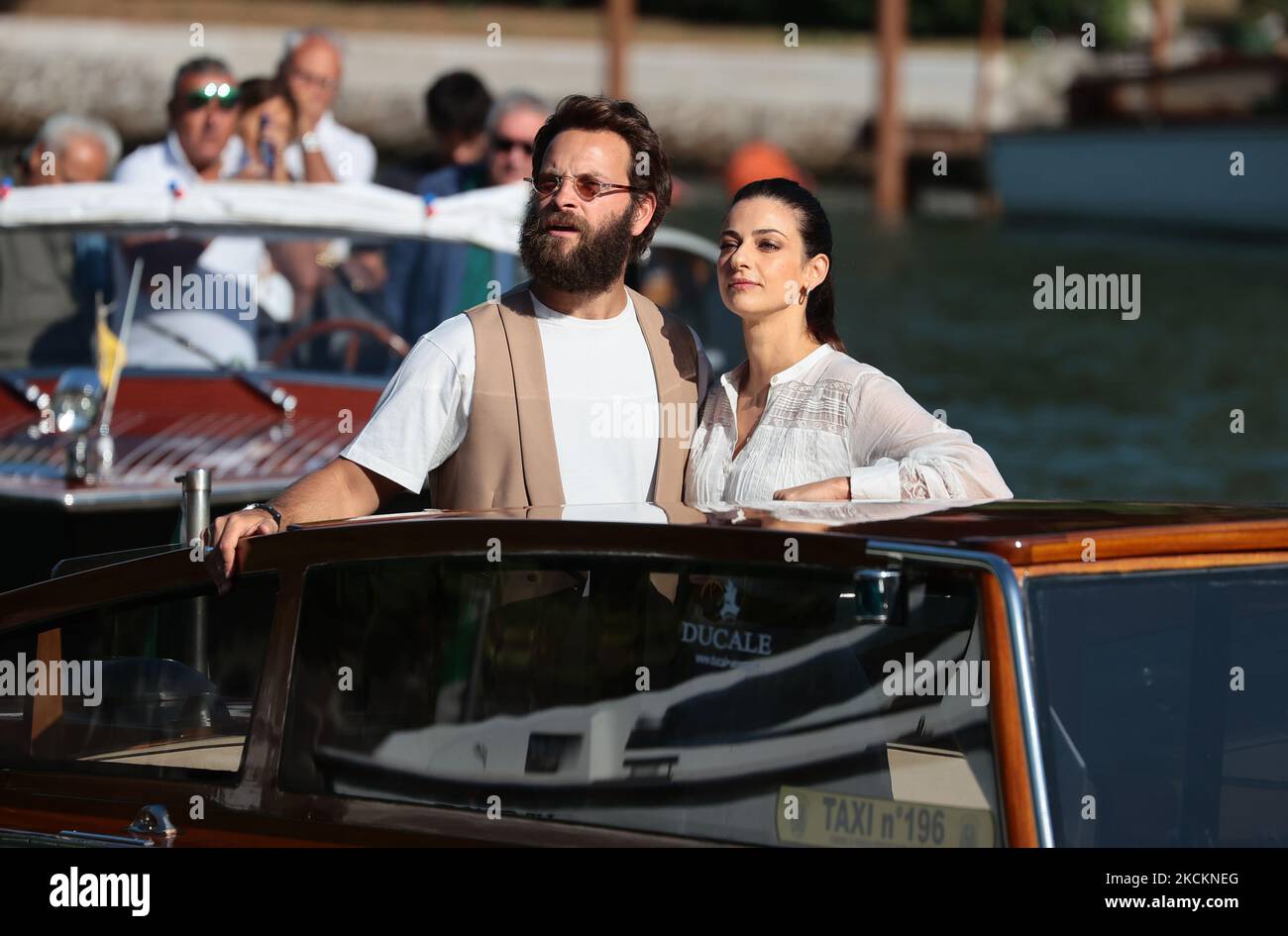Alessandro Borghi, Barbara Ronchi arrive at the 78th Venice ...