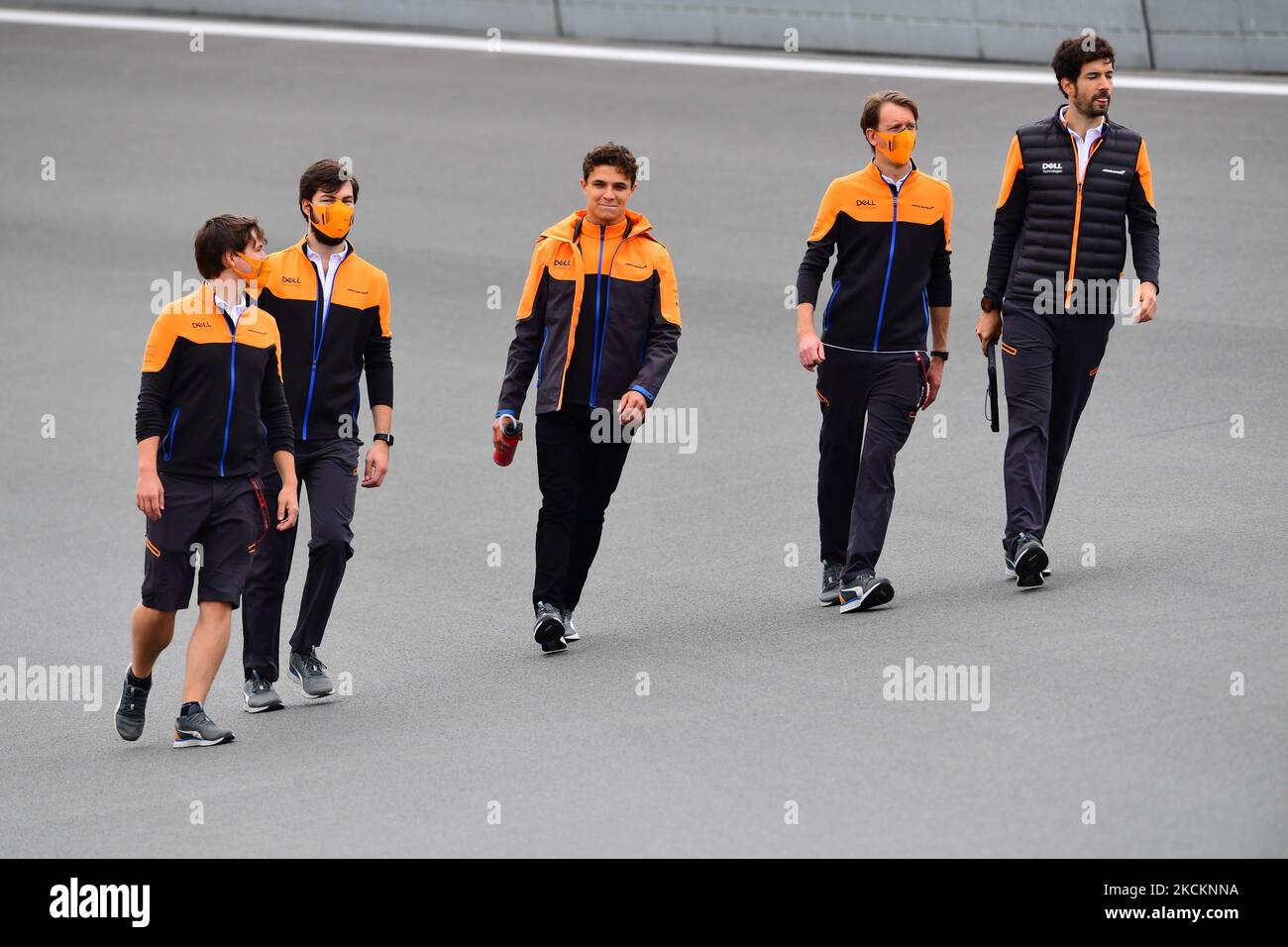 Lando Norris McLaren F1 Team on track during track walk of Dutch Grand ...