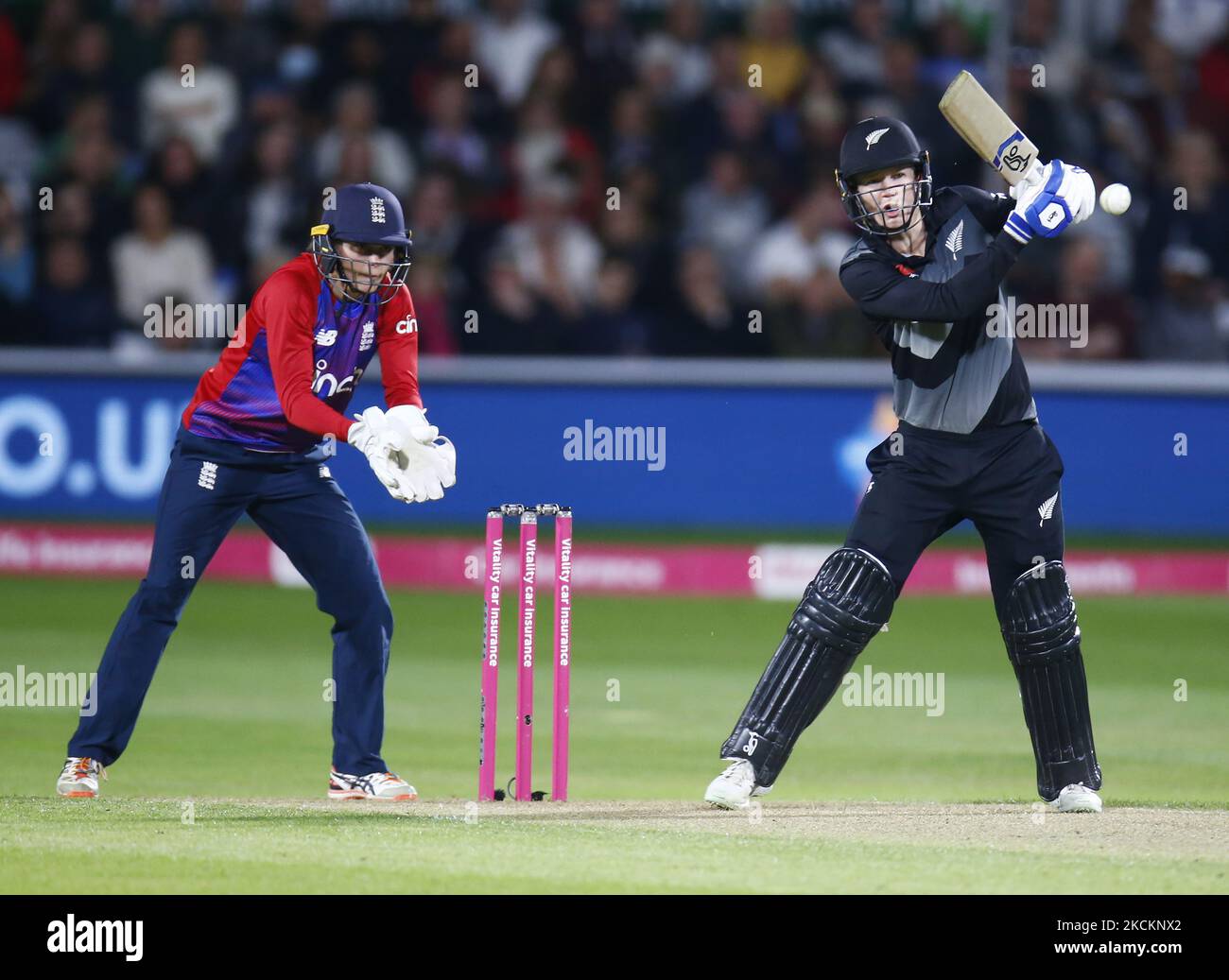 during Womens International 1st Vitality Twenty20 betweenMaddy Green of ...