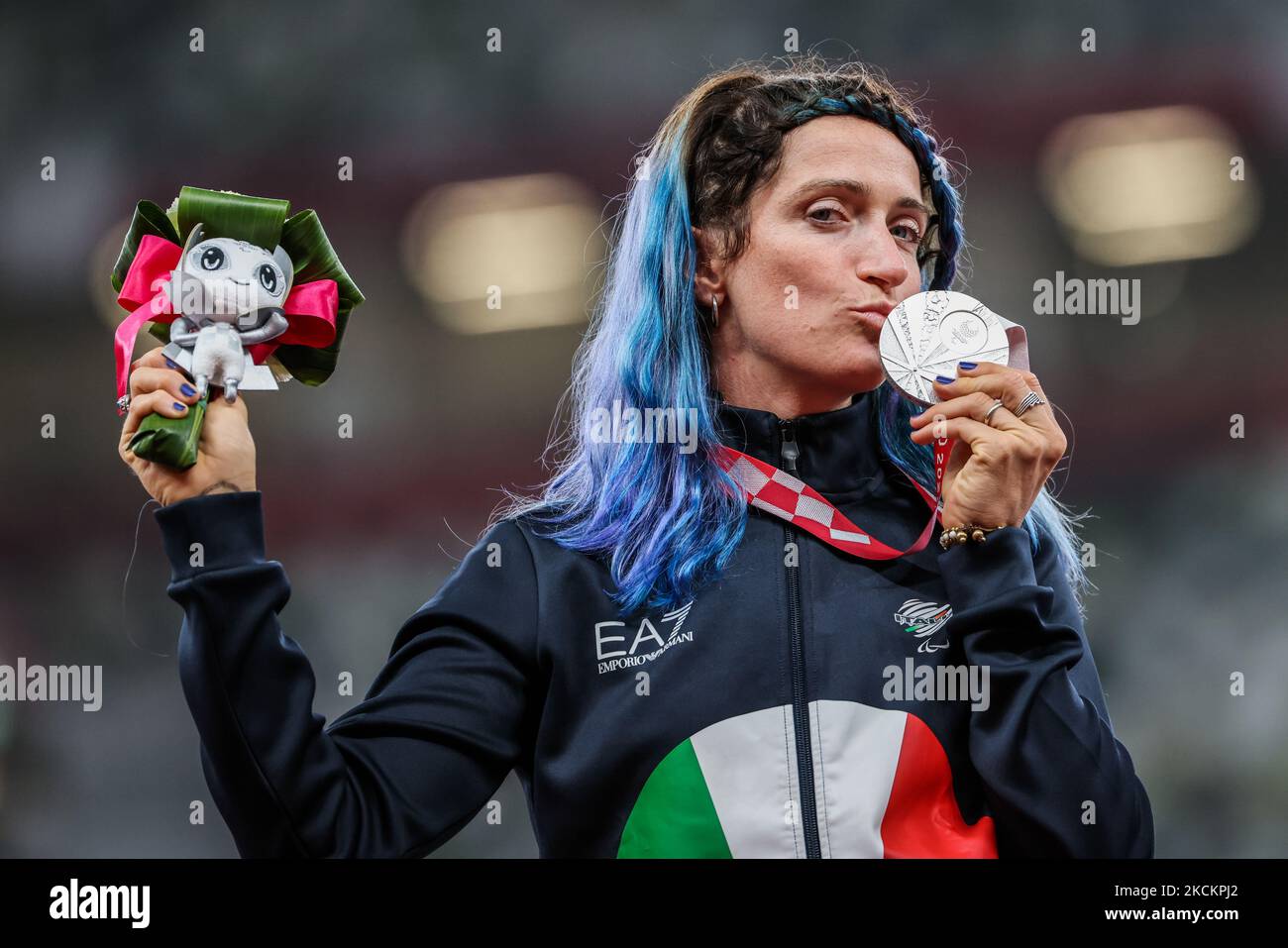(Silver medalist Martina Caironi (ITA) celebrates during the medal ...