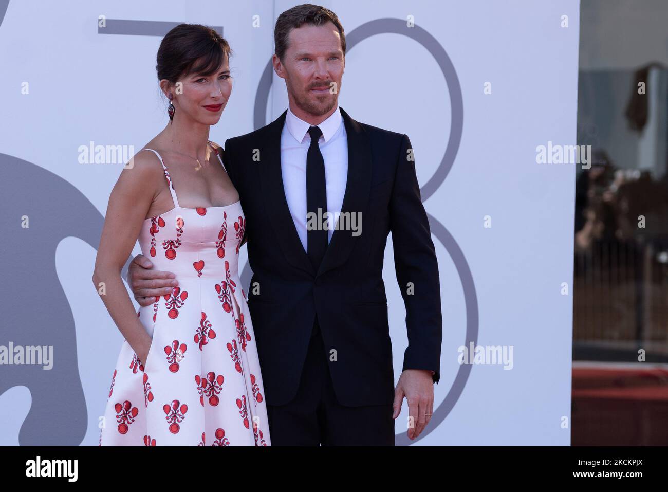 Sophie Hunter and Benedict Cumberbatch attend the red carpet of the ...