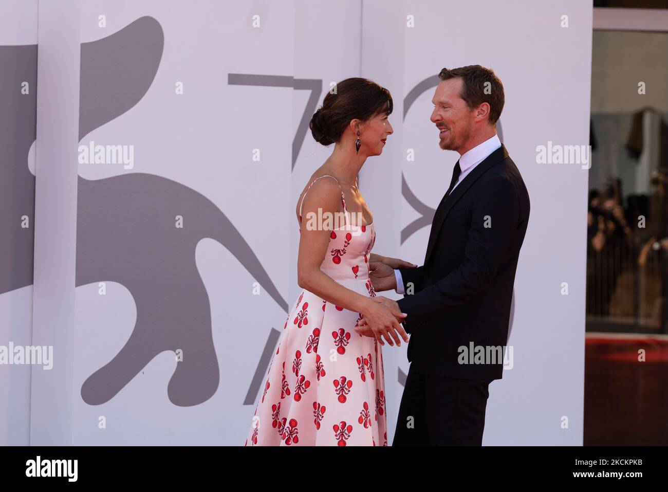 Sophie Hunter and Benedict Cumberbatch attend the red carpet of the ...