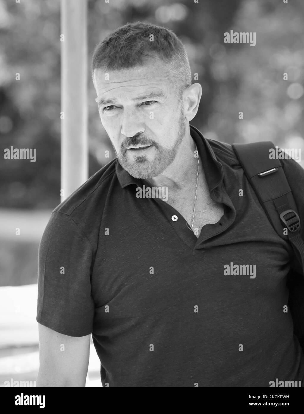 Antonio Banderas is seen arriving at the 78th Venice International Film ...